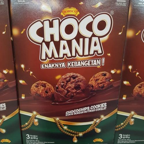Jual Chocomania 207g-Choco Chips Cookies-Choco Mania-Isi 3pcs-Biskuit ...