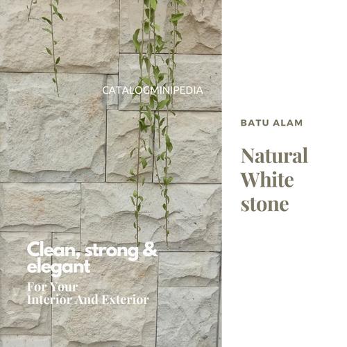 Jual Batu alam dinding white palimo harga pabrik - 10 x 20 - Kab ...