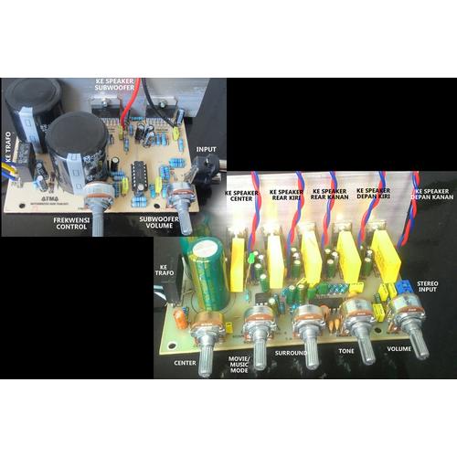Jual Kit Integrated Home Theater 41s LM1875 dan Subwoofer TDA7294 BTL ...
