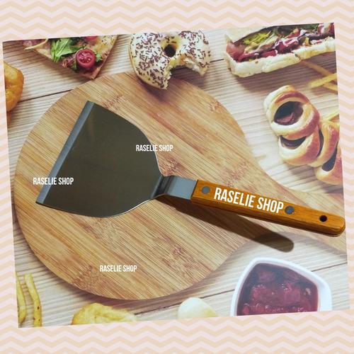 Jual Spatula Bengkok Pisau Scrapper Kape uk. Besar Pizza Turner ...