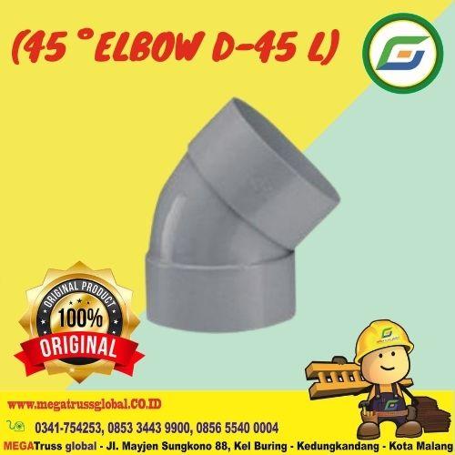 Jual 45° Elbow/knee(D)-Fitting Pipa PVC Rucika-termurah dan berkualitas ...