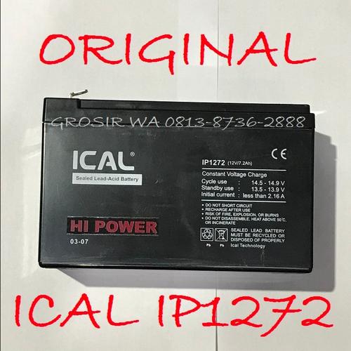 Jual Battery UPS 12V 7,2AH Merk ICAL - Jakarta Pusat - Power Solution ...
