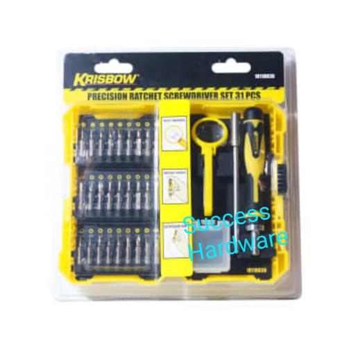 Jual KRISBOW SET OBENG PRESISI RATCHET 31 PCS PRECISION RATCHET ...