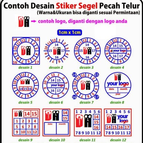 Jual Sticker Segel Pecah Telur atau Scurity Label - 21,5x10,5 - Kota ...
