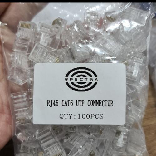 Jual konektor utp rj45 cat 6 spectra - Jakarta Pusat - Perlengkapan telpon | Tokopedia
