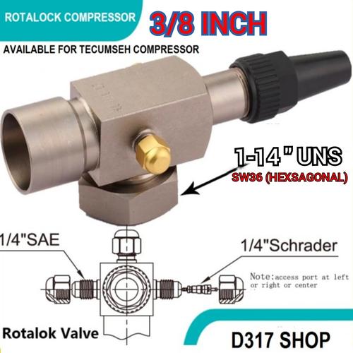 Jual TR02 CRAN ROTALOCK VALVE/KRAN COMPRESSOR 3/8 INCH - Kota Tangerang ...