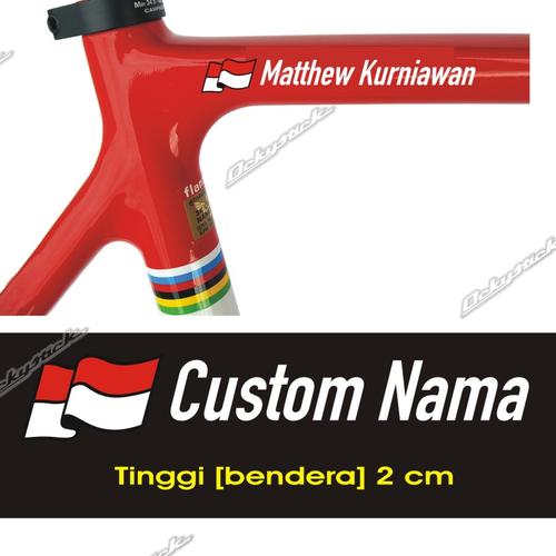 Jual Stiker Sepeda CUSTOM NAMA - Kota Surabaya - Obat tradisional shop ...