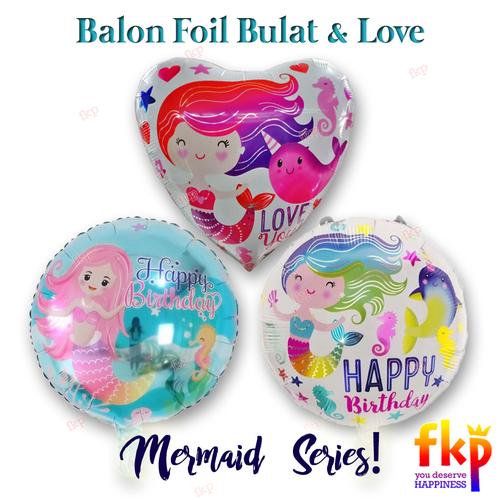 Jual FUN KIDS PARTY Balon Bulat Mermaid / Balon Love Mermaid - Jakarta ...