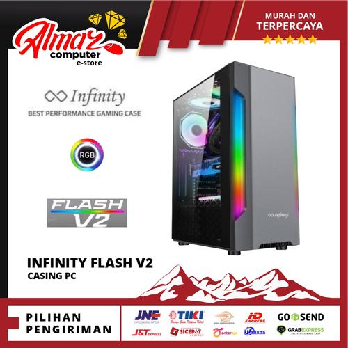 Jual Casing INFINITY FLASH V2 RGB Tempered Glass - ATX Gaming Case ...
