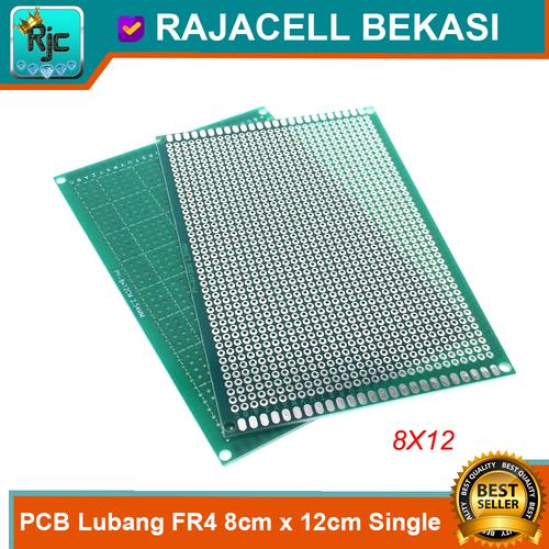 Jual PCB Lubang Prototype PCB bolong 8x12 cm FR4 Fiber Single Layer ...