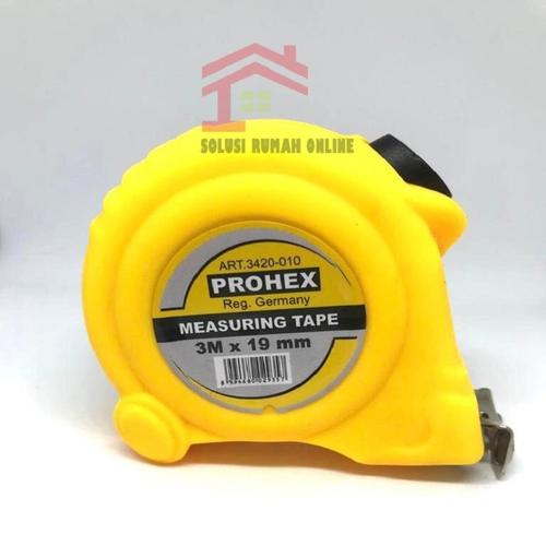 Jual Meteran Prohex Autostop 3m / 5m / 7,5m 3 m / 5 m / 7.5 m meter ...