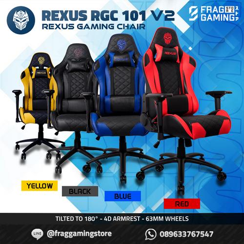 Jual Rexus Gaming Chair / Kursi Gaming RGC 101 Red - Hitam - Jakarta ...