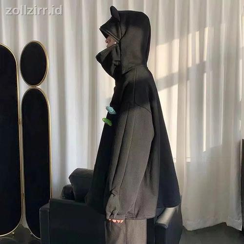 Jual hoodie modakawa with zipper frog hitam putih hijau kodok - Hitam ...