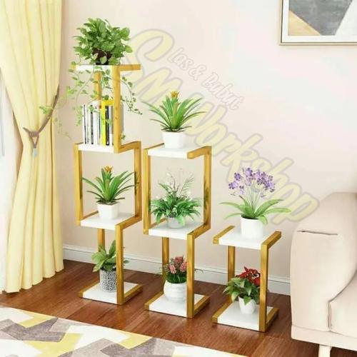 Jual rak bunga besi minimalis murah model C - rak serbaguna - 150 cm ...