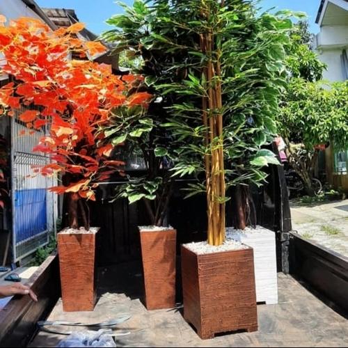 Jual Pohon Bambu Sintetis Bambu plastik 170cm Hiasan Ruang Tamu ...