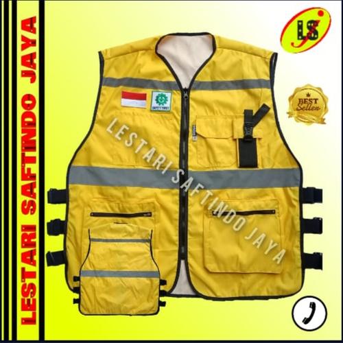 Jual ROMPI SAFETY VEST TASLAN KUNING-ROMPI SAFETY PROYEK-ROMPI VEST ...