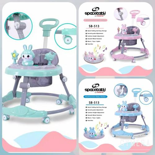 Jual BABY WALKER SPACE BABY SB 513 APOLLO ADA TONGKAT PENDORONG ADA ...