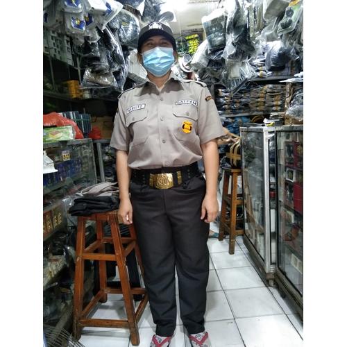 Jual Setelan PDH Satpam Baru PDH Security 2021 PDH Satpam Cokelat - M ...