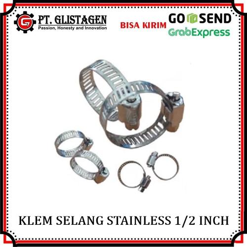 Jual Klem Selang Hose Clamp Stainless Berkualitas 1/2" inch - 1pcs ...