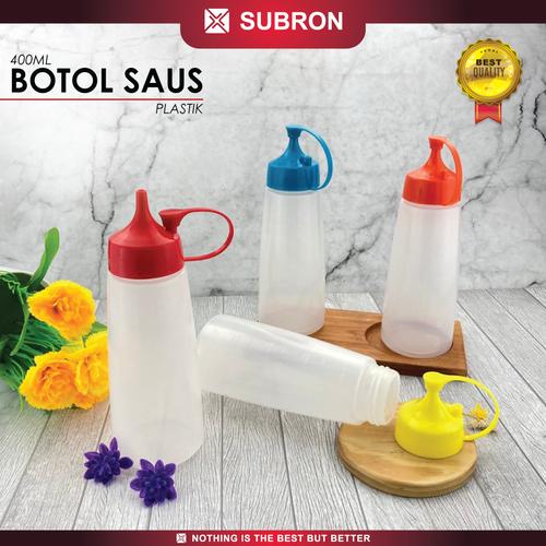 Promo SUBRON Botol Saus 400ml Sambal Tomat Kecap Minyak Mayones Plastik ...