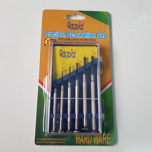 Jual Obeng Jam Besi Rapid/Obeng set Isi 6/Obeng Kacamata/Obeng Jam ...