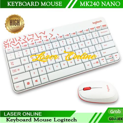 Jual Logitech Mk 240 Nano Wireless Combo Keyboard - White - Jakarta ...