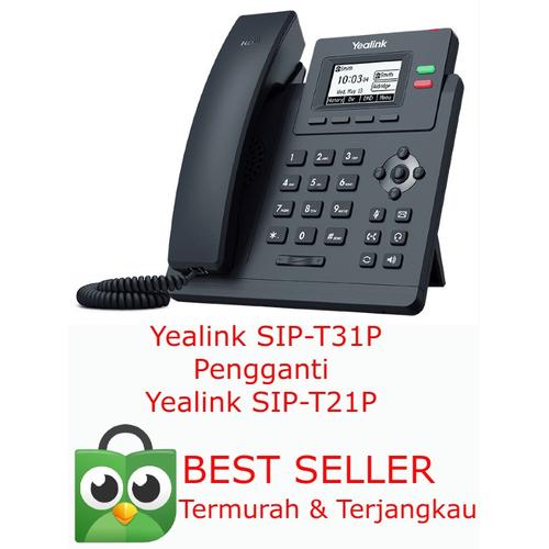 Jual Yealink SIP-T31P Entry Level IP Phone PoE Integrated Pengganti ...