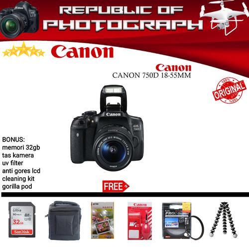 Promo CANON EOS 750D KIT 18-55MM IS STM - KAMERA DSLR CANON 750D KIT ...