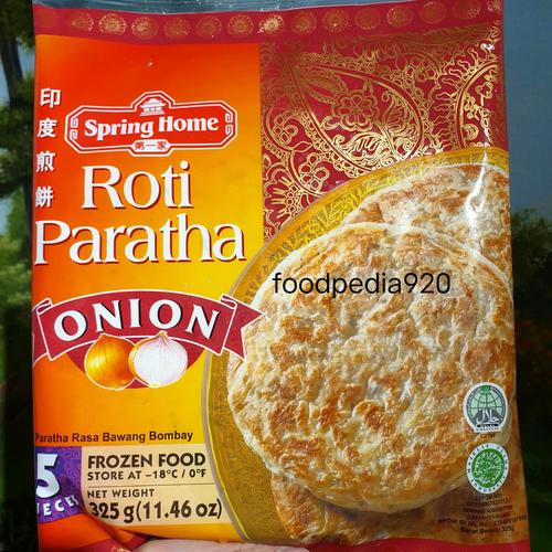 Jual spring home roti paratha / roti paratha / grab gojek only - onion ...