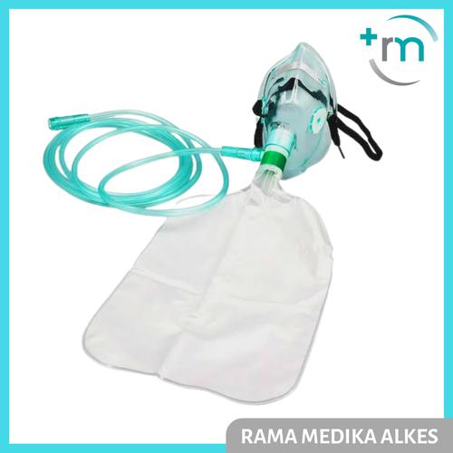 Jual Hi Oxy Mask Dewasa | Masker NRM | Non Rebreathing Mask Onemed ...
