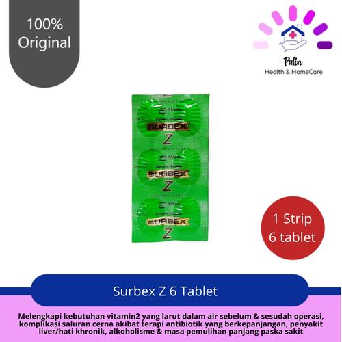 Jual Surbex Z 6 Tablet / suplemen multivitamin dan mineral - Jakarta ...