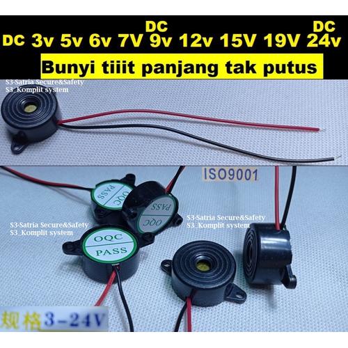 Jual Buzer long sound suara panjang 3v 5v 6v 7V 9v 12v 15V 19V 24v ...