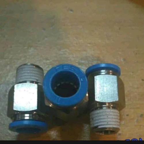 Jual nepel Pneumatic festo 1/4 mm -8mm fiting festo nepel lurus festo ...