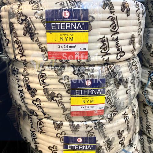 Jual KABEL NYM 3X2.5 3X2,5 mm 50M (METER) ETERNA - Jakarta Pusat - Sentral Jaya Elektrik | Tokopedia
