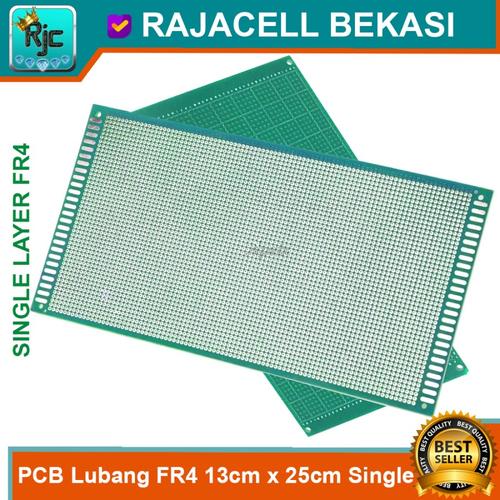 Jual PCB Lubang Prototype PCB bolong 13x25 cm FR4 Fiber Single Layer ...