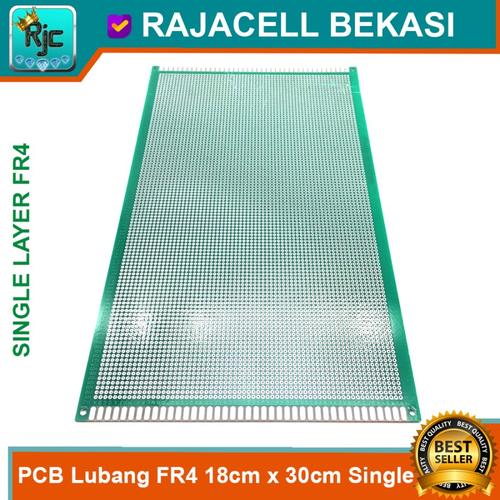 Jual PCB Lubang Prototype PCB bolong 18x30 cm FR4 Fiber Single Layer ...