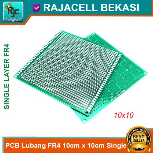Jual PCB Lubang Prototype PCB bolong 10x10 cm FR4 Fiber Single Layer ...