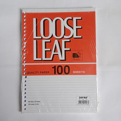 Jual loose leaf bergaris / isi kertas file/binder B5 Joyko 7026 100 lembar - Kab. Bogor - atk ...