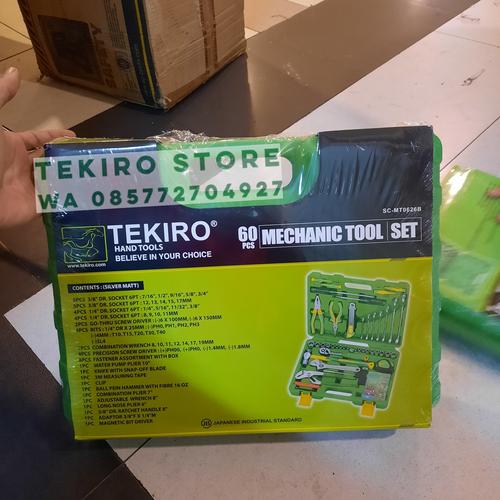 Jual TEKIRO mechanic tools set 60 pcs perkakas mekanik tool set box plastik - Jakarta Barat ...