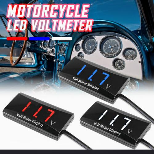 Jual voltmeter alat pengukur aki dc 12 volt - Biru - Kota Tangerang - klinik Sirine Strobo ...