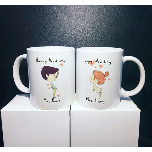 Jual Cetak gelas mug couple / gelas mug keluarga - Kota Semarang ...