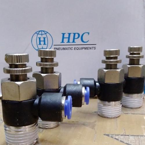 Jual NSE 08-01 Speed Control Nepel Selang 8mm Drat ⅛ inch HPC Pneumatic ...