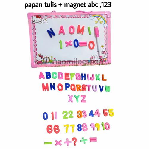 Jual magnet huruf dan magnet angka tempelan magnet kulkas letter number ...