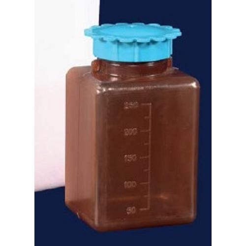 Jual Sample Bottle Square PE 500 ml Amber Wide Mouth Botol Sampel ...