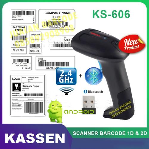 Jual Wireless Bluetooth 1D & 2D Imager Barcode Scanner Kassen KS-606 ...