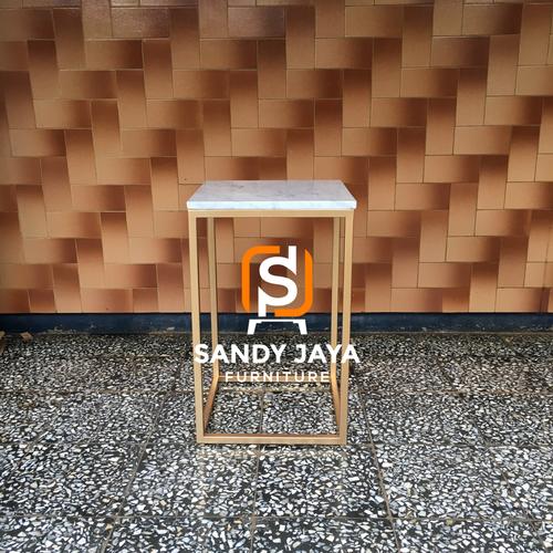 Jual Meja pojok sudut marmer carara, meja tamu persegi minimalis - Kab ...