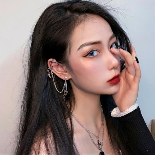 Jual ANTING KLIP KPOP KOREA BTS RANTAI PANJANG GANTUNG ANTING PUNK ROCK ...