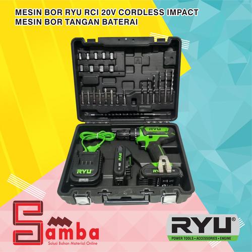 Jual RYU TEKIRO RYU RCI 20V CORDLESS IMPACT / MESIN BOR TANGAN BATERAI ...