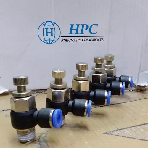 Jual NSE 06-03 Speed Control Nepel Selang 6mm Drat ⅜ inch HPC Pneumatic ...