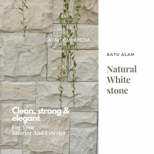 Jual Batu Alam Putih Natural White Stone - 10x20 - Kab. Bekasi ...